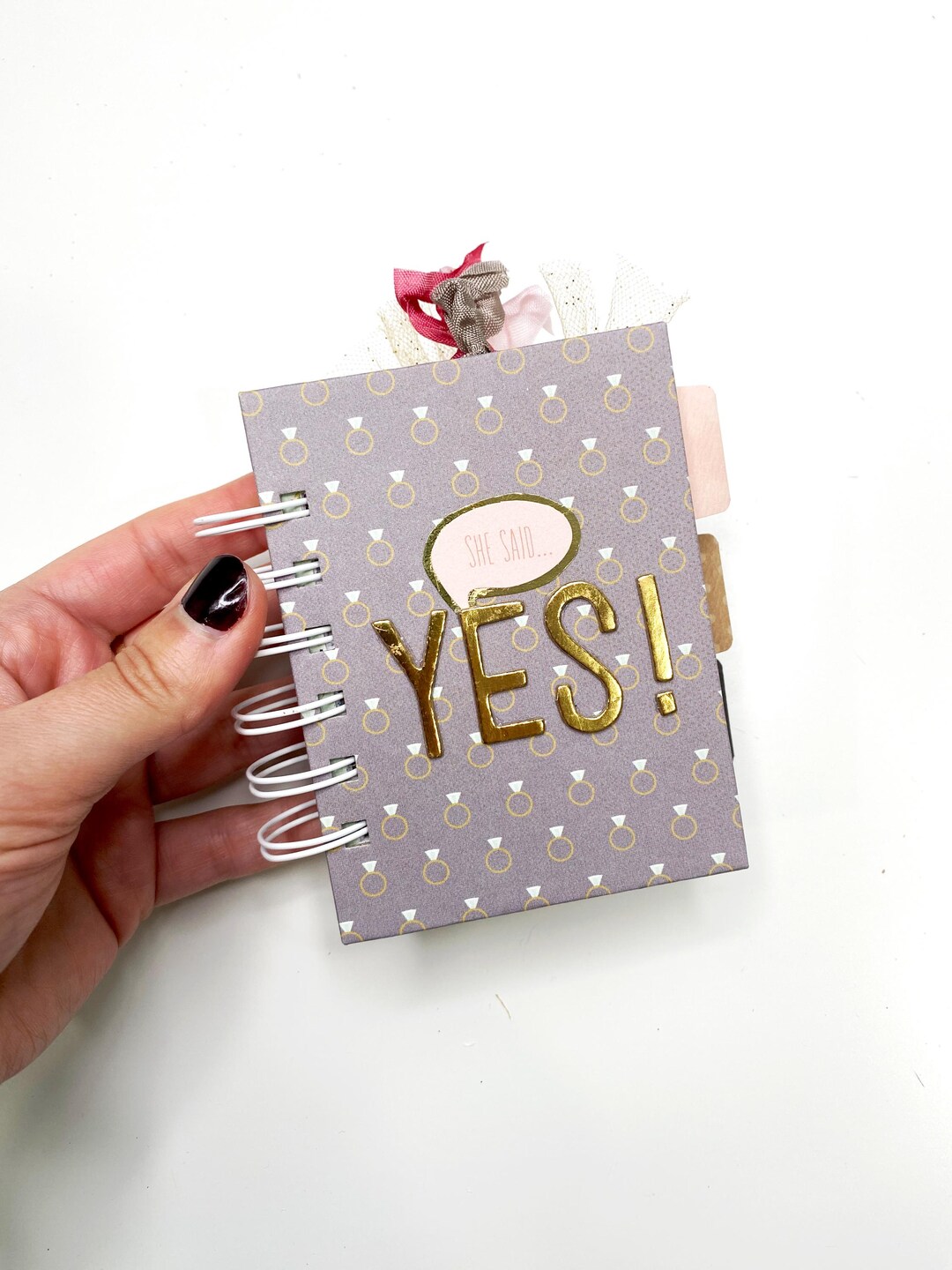 Engagement Mini Journal Notebook, Mini Lined Notebook, Small Journal ...