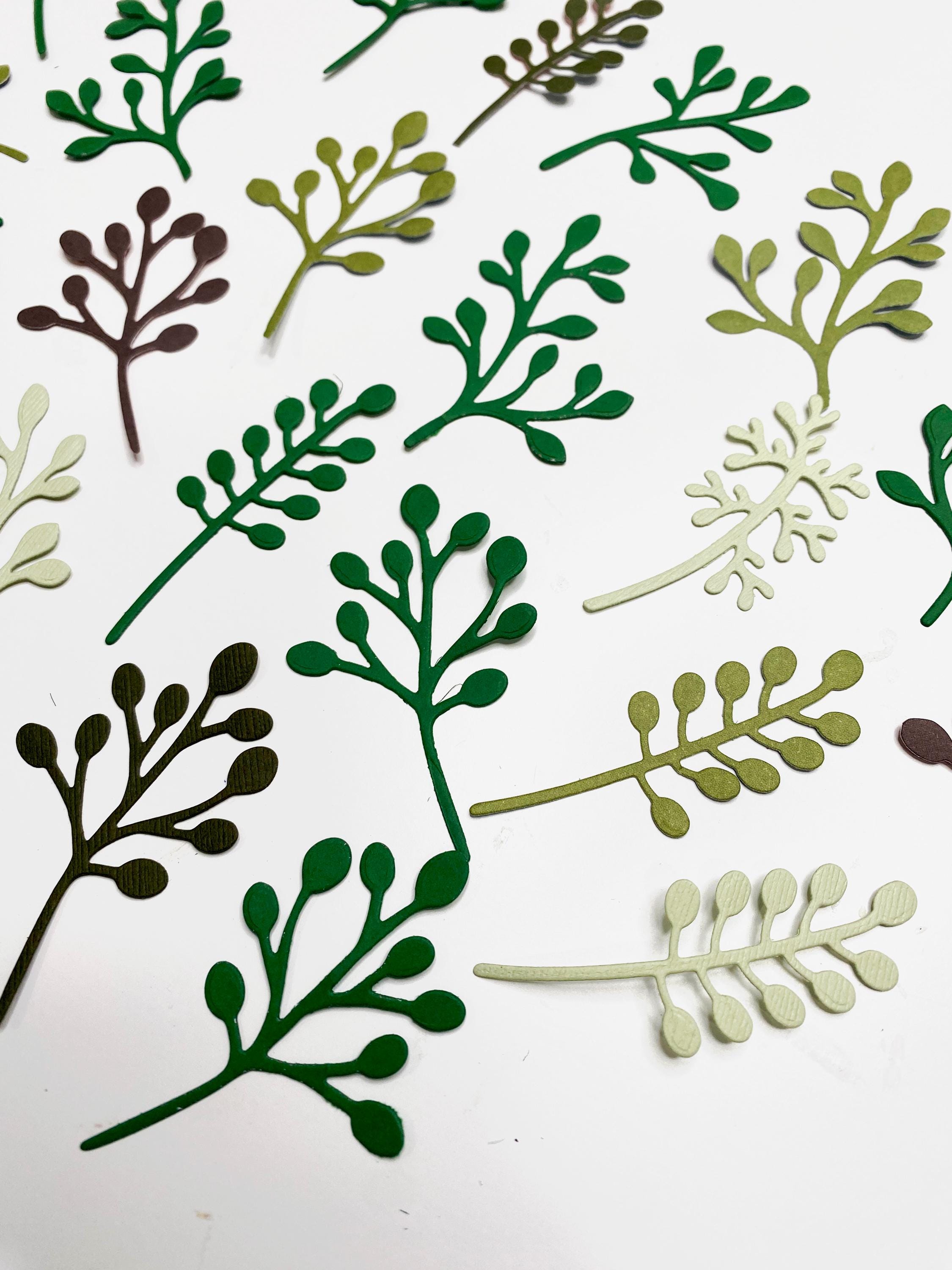 Leaf Die Cut Embellishments for Cardmaking, Leaf Die Cut Shapes for ...