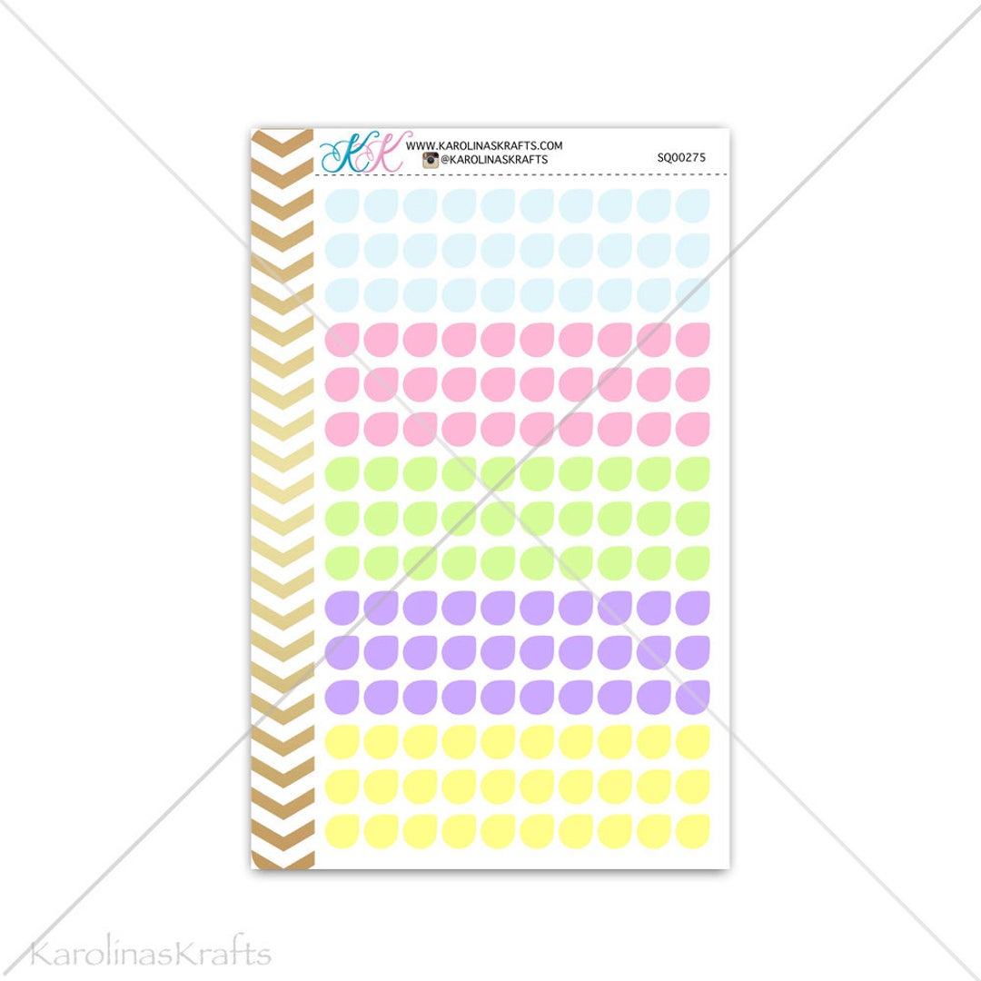 Teardrop Stickers for Planner, Calendar! Functional Planner Stickers ...