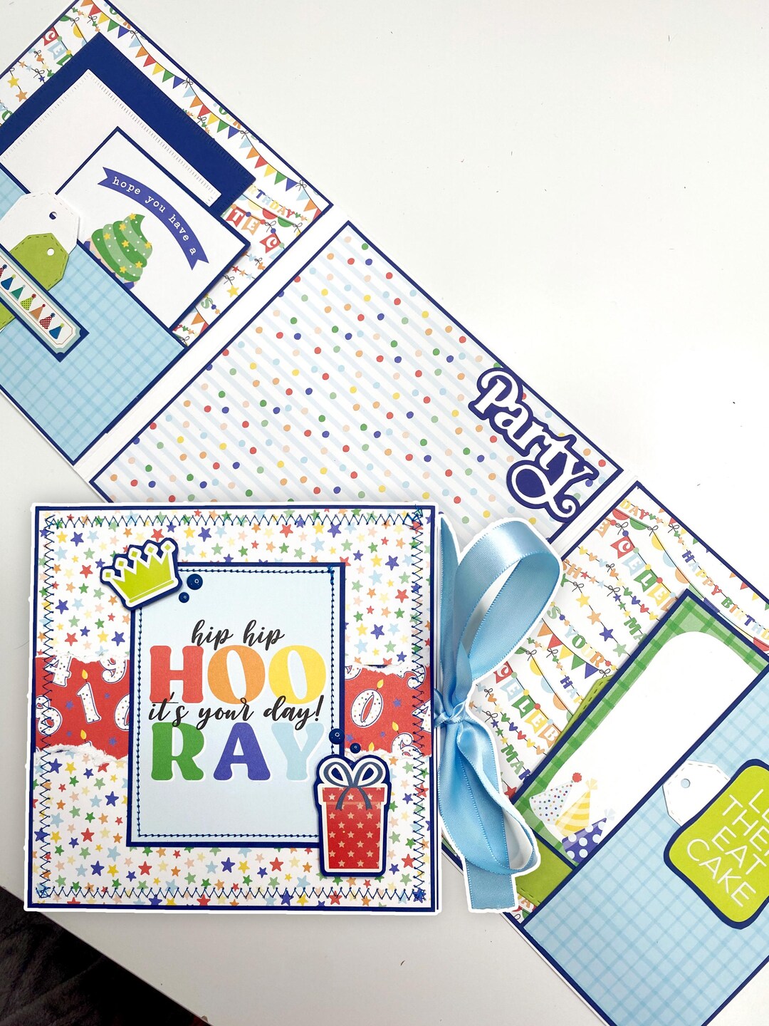 Handmade Birthday Boy Trifold Folio Card, Bday Card, Birthday Card ...
