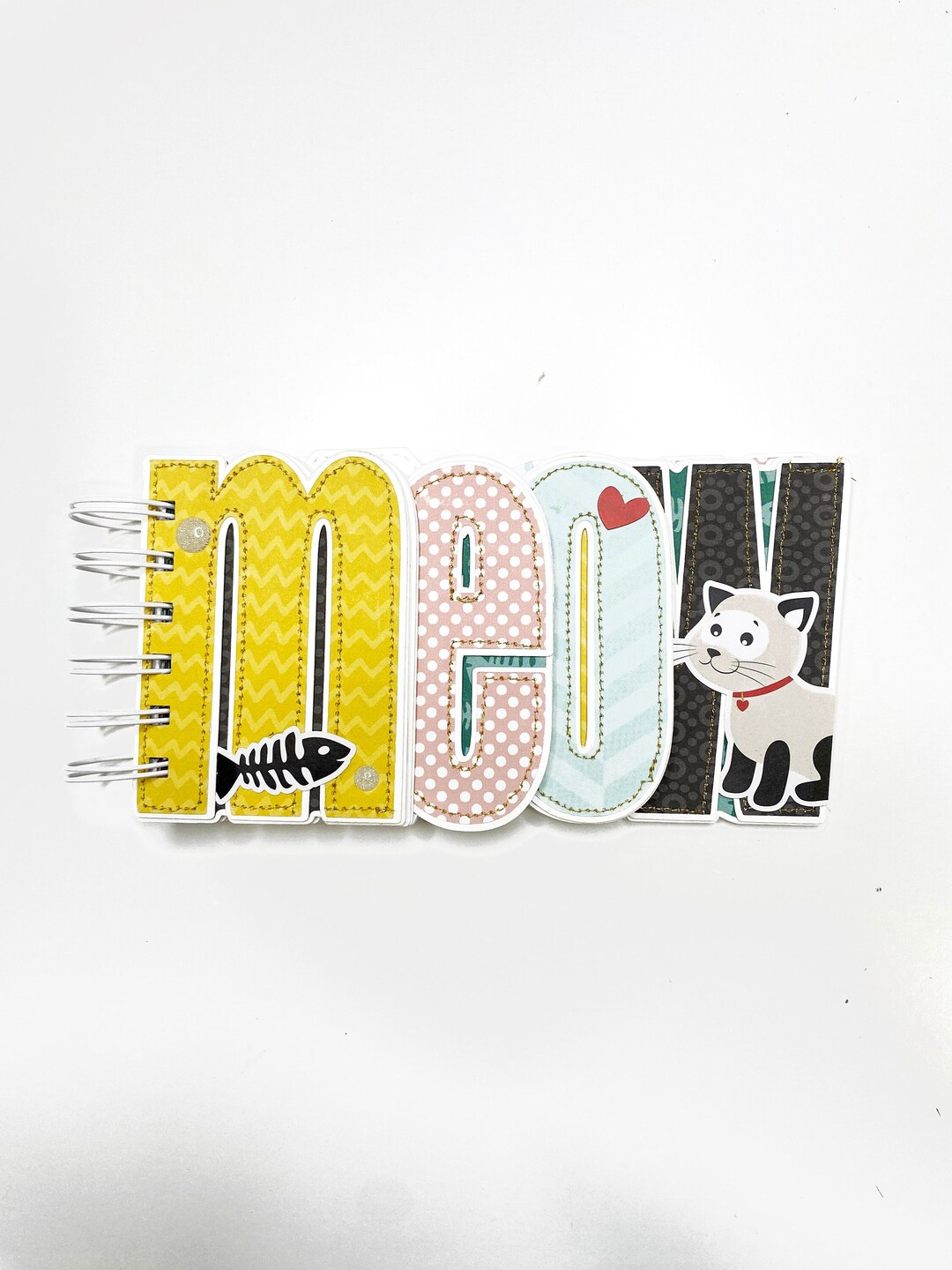 Cat Mini Album, Meow Shaped Mini Photo Album, Pet Themed Mini Album - Etsy