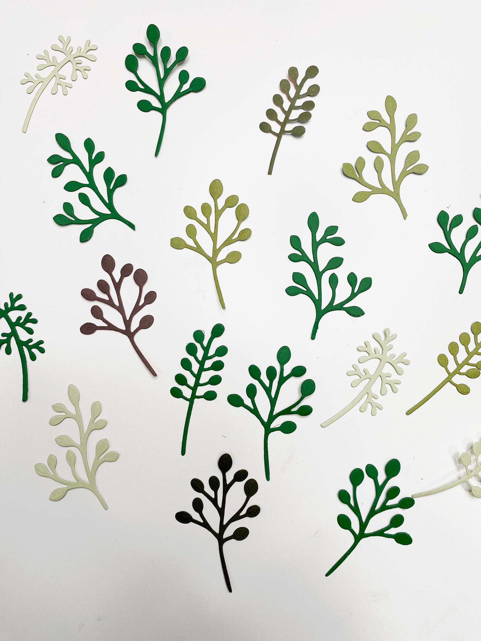 Leaf Die Cut Embellishments for Cardmaking, Leaf Die Cut Shapes for ...