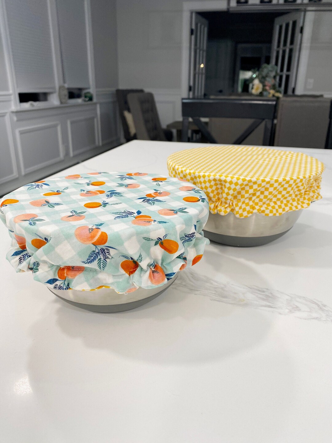Reusable Bowl Covers for Kitchen, Reversible Bowl Cozy for Bread ...