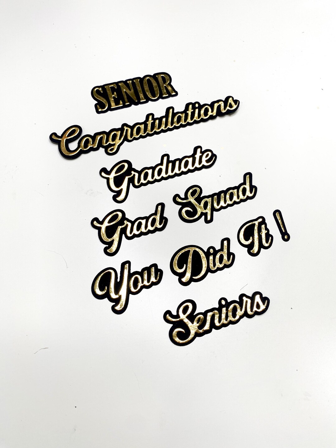 Set of 6 Graduation Words and Phrases to Use in Scrapbooking, as ...