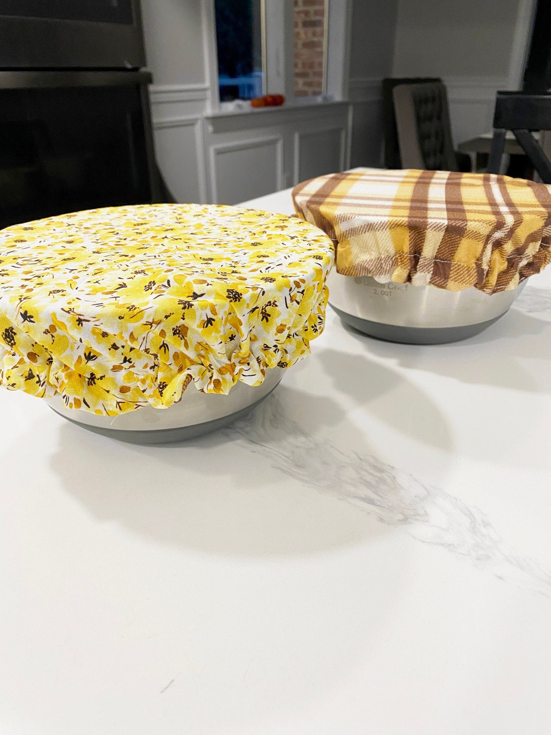 Reusable Bowl Covers for Kitchen, Reversible Bowl Cozy for Bread ...