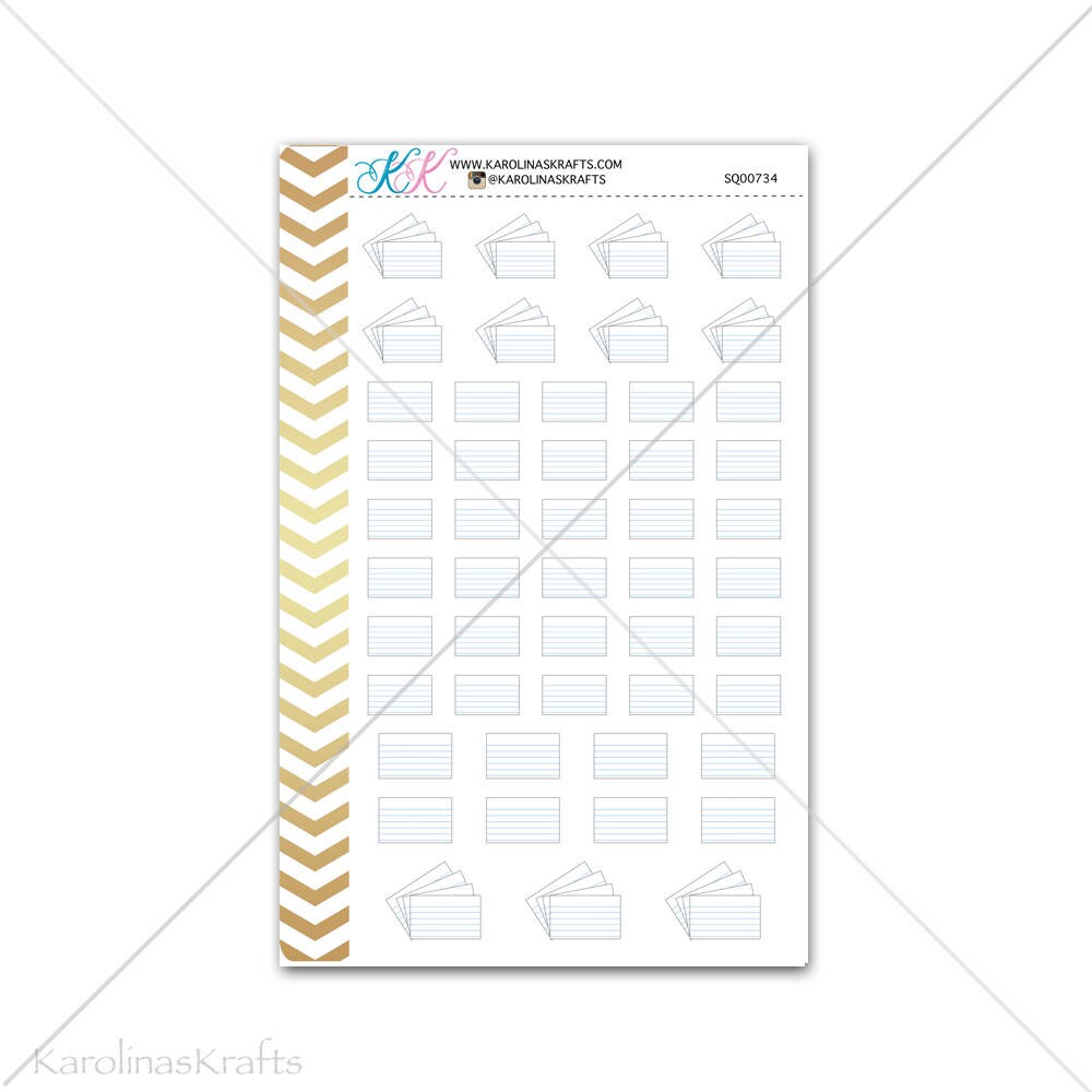 Index Card Stickers for planner calendar Functional planner | Etsy