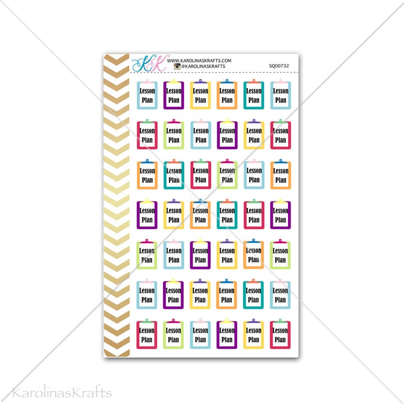 Lesson Plan Stickers for Planner, Calendar! Functional Planner Stickers ...