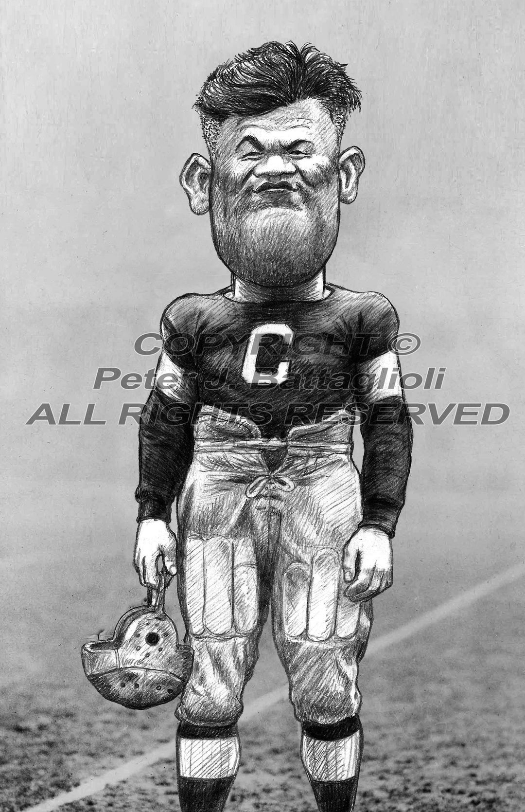 Jim Thorpe Caricature Limited Edition Art Print - Etsy