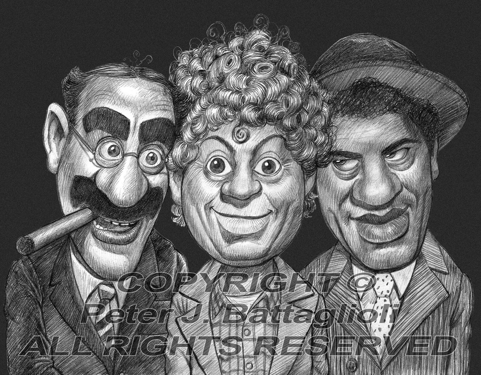 Marx Brothers Cartoon Caricature Limited Edition Art Print - Etsy