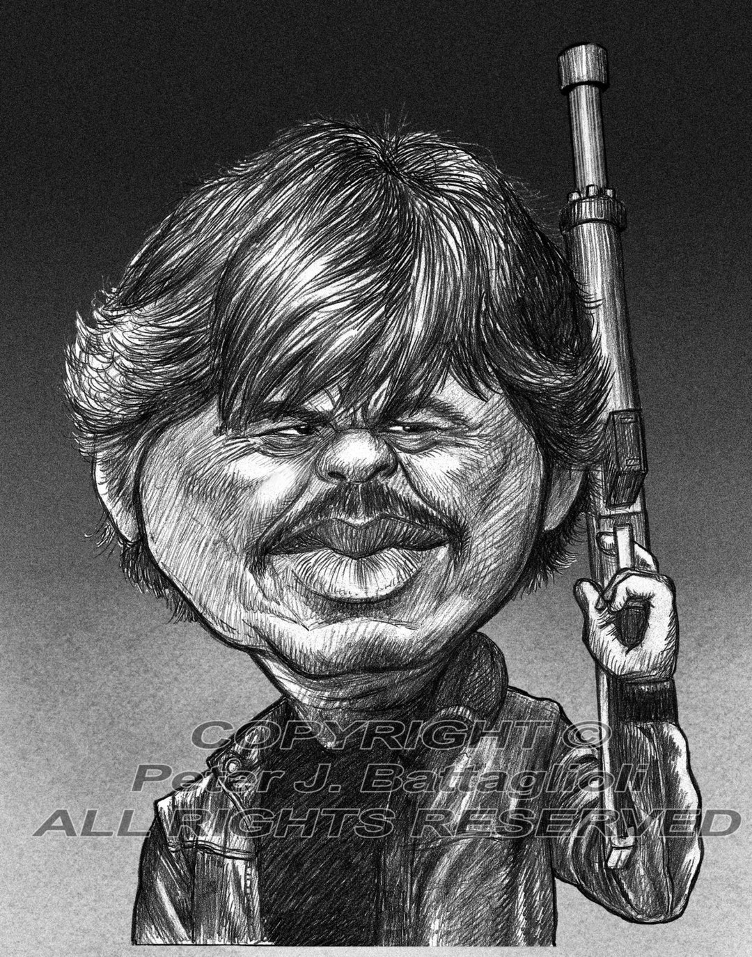Charles Bronson Death Wish Cartoon Caricature Limited Edition Art Print ...