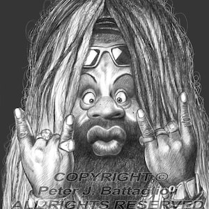George Clinton Parliament Caricature Limited Edition Art Print - Etsy