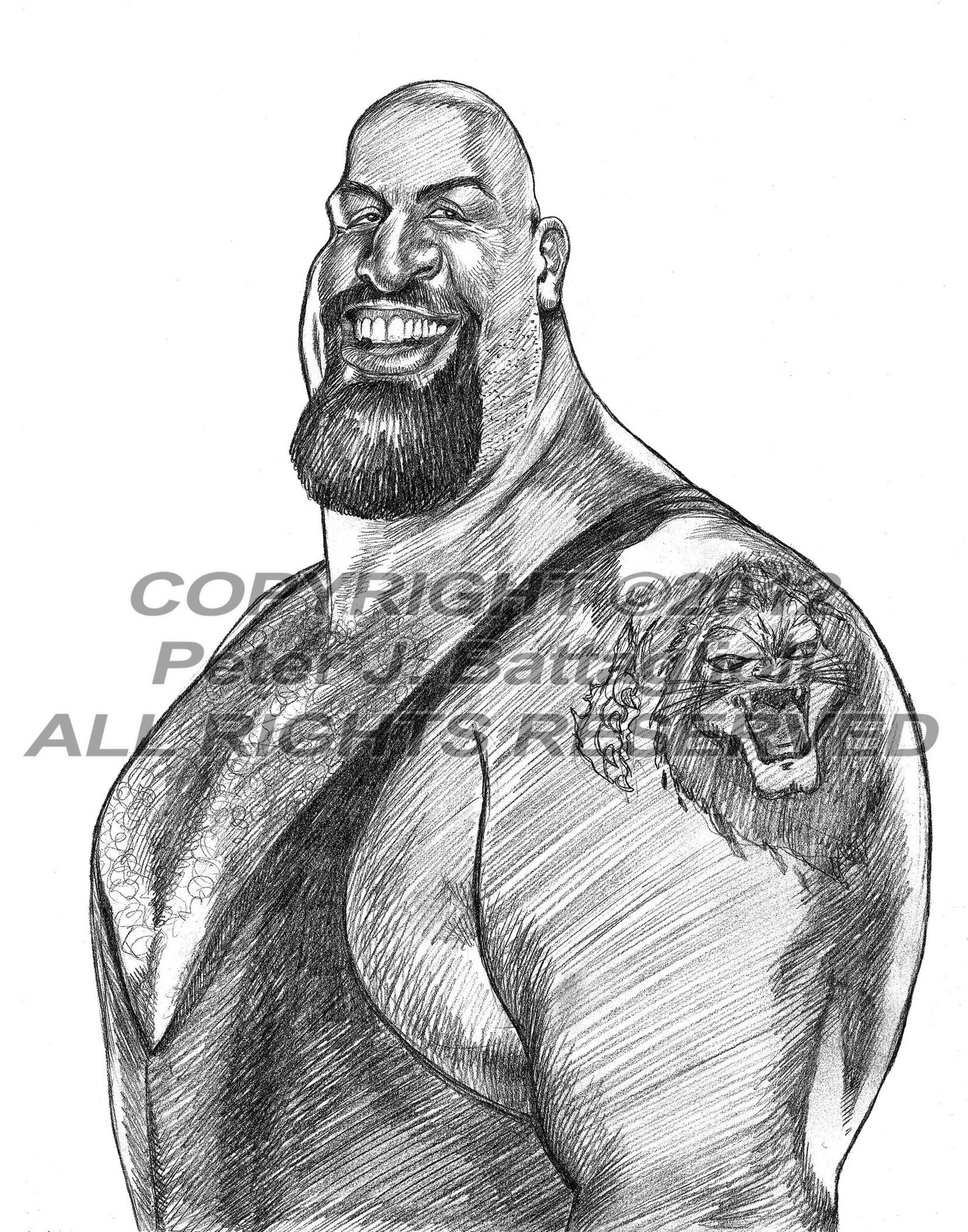 Big Show Caricature Art Print Limited Edition - Etsy