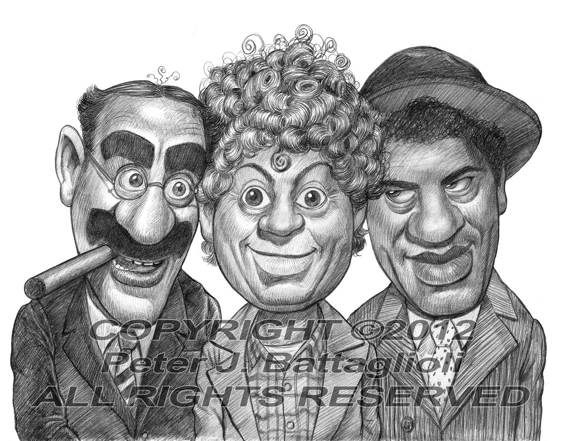 Marx Brothers Cartoon Caricature Limited Edition Art Print - Etsy