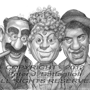 Marx Brothers Cartoon Caricature Limited Edition Art Print - Etsy