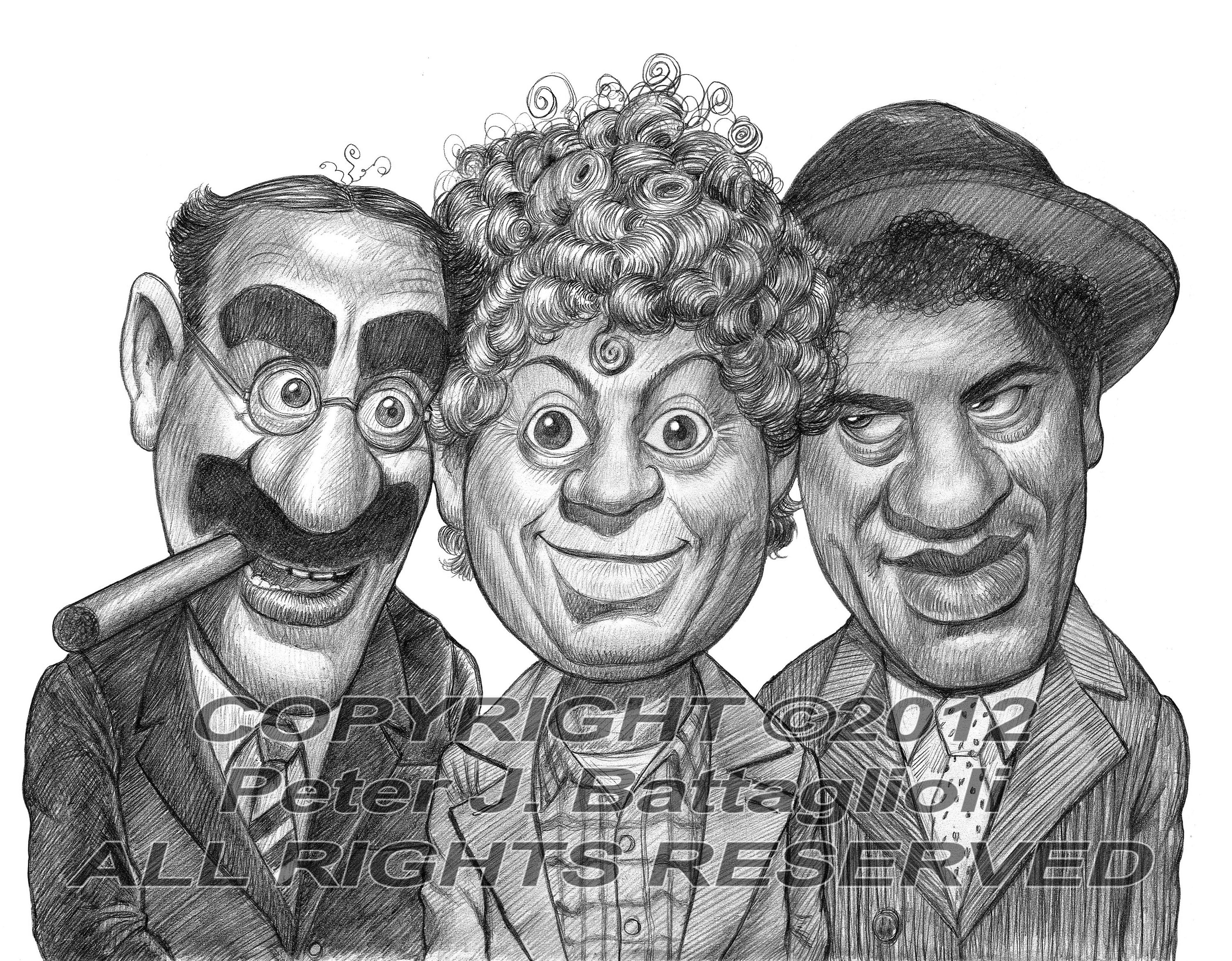 Marx Brothers Cartoon Caricature Limited Edition Art Print - Etsy