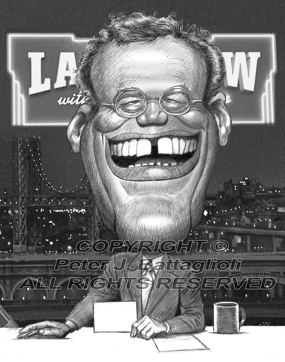 Karikatur Av David Letterman