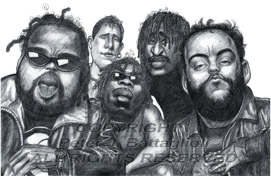 Dave Matthews Band Caricature Cartoon Art Print - Etsy