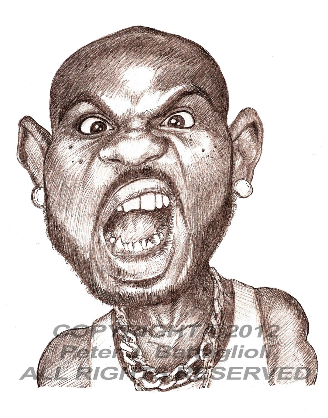 DMX Earl Simmons Caricature Art Print Limited Edition - Etsy