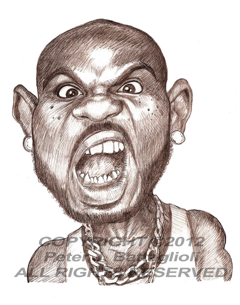 DMX Earl Simmons Caricature Art Print Limited Edition - Etsy