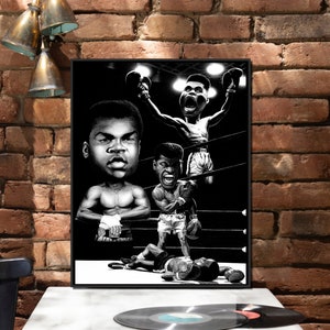 Muhammad Ali Caricature Commemorative Limited Edition Art Print - Etsy