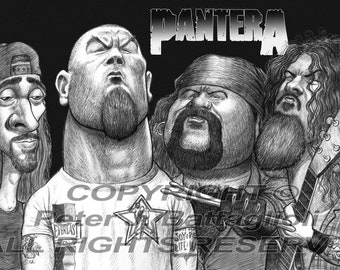 Jim Morrison Caricature Art Print Limited Edition by Peter | Etsy