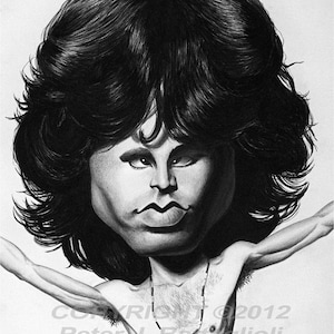 Jim Morrison Caricature Art Print Limited Edition by Peter - Etsy