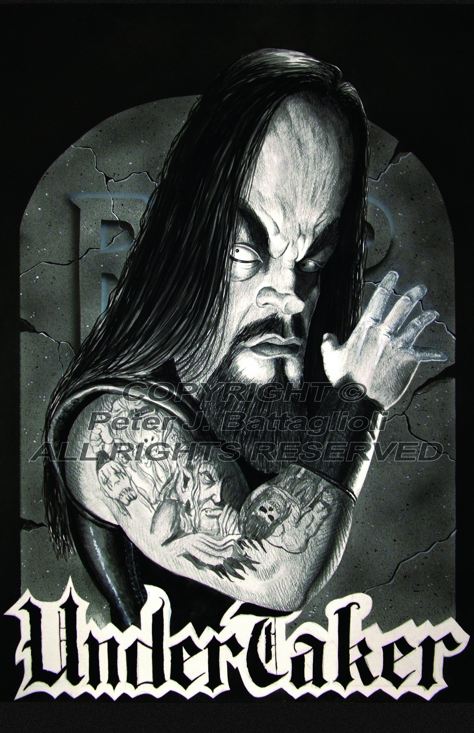 Undertaker Caricature Art Print Limited Edition - Etsy