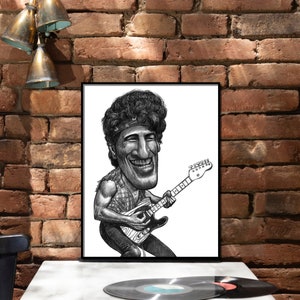 Bruce Springsteen Caricature Art Print Limited Edition - Etsy