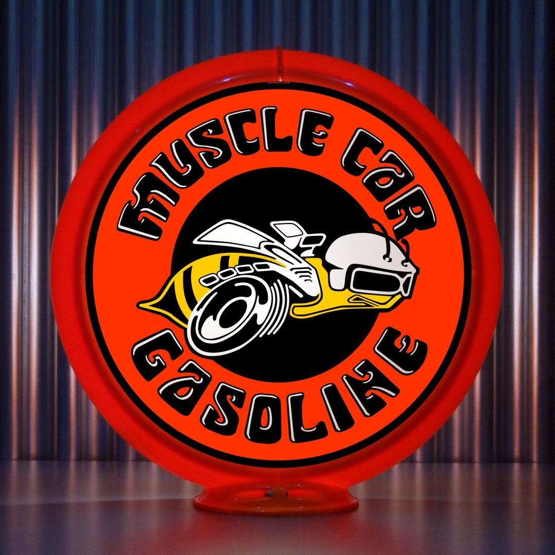 Dodge Super Bee Muscle Car Gasoline Gas Pump Globe for Your Office, Man ...