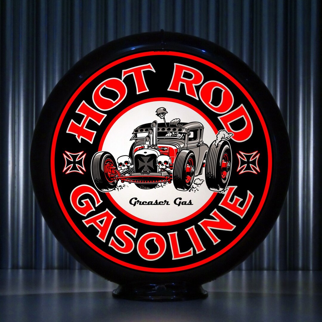Hot Rod Greaser Gasoline Gas Pump Globe for Your Office, Man Cave or ...