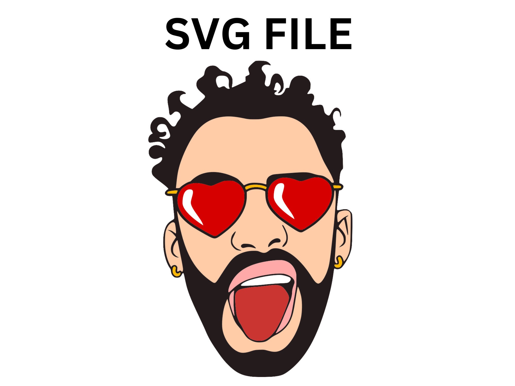 Bad Bunny SVG File - Etsy