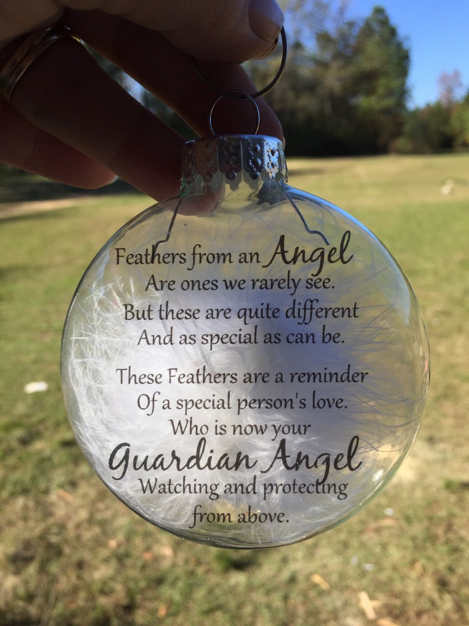 Guardian Angel Ornament-memorial Ornament-keepsake Ornament-remembrance ...