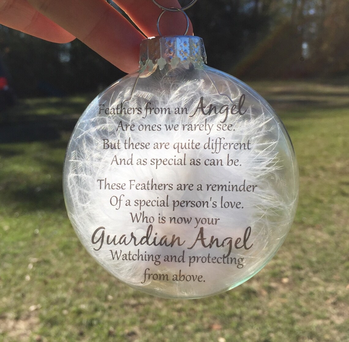 Guardian Angel Ornament-memorial Ornament-keepsake Ornament-remembrance ...