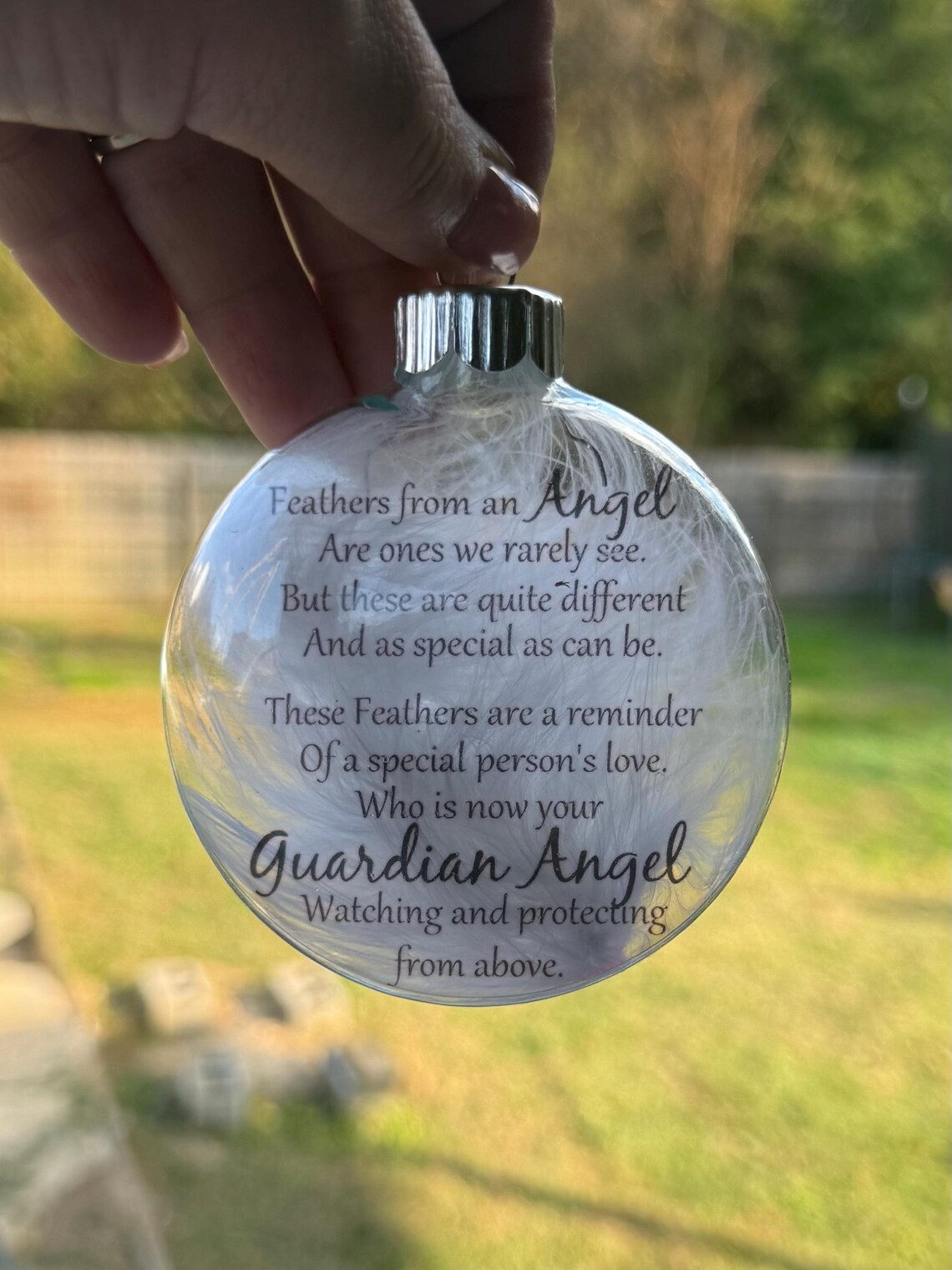 Guardian Angel Ornament-memorial Ornament-keepsake Ornament-remembrance ...
