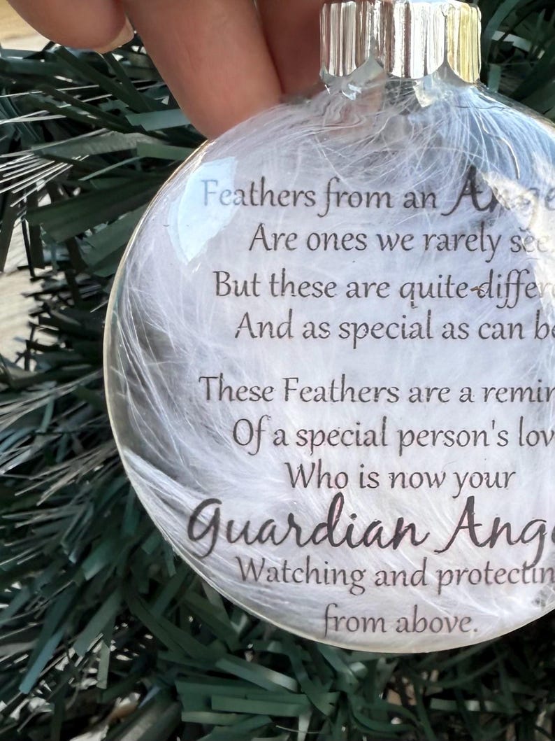 Guardian Angel Ornament-memorial Ornament-keepsake Ornament-remembrance ...