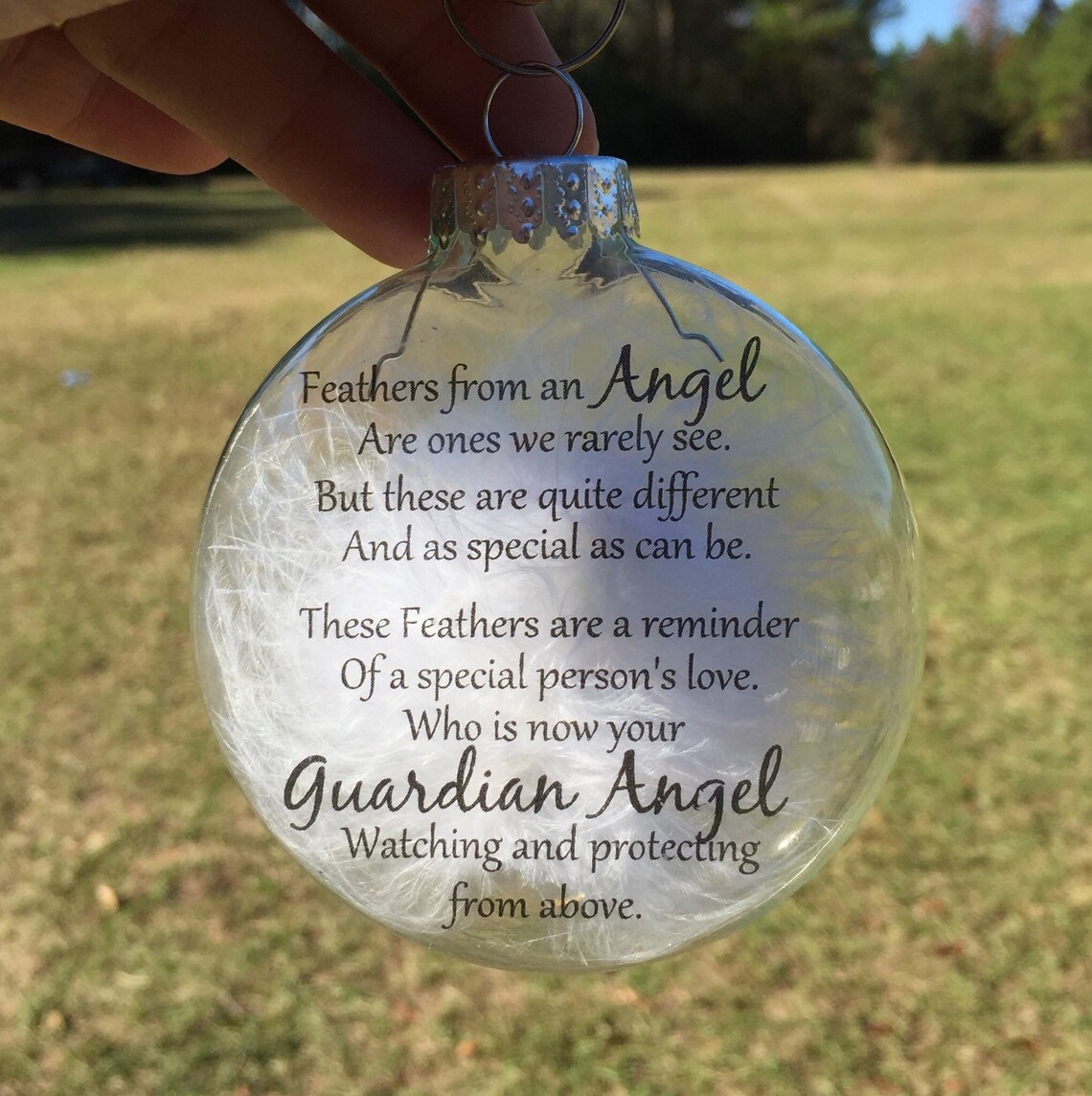 Guardian Angel Ornament-memorial Ornament-keepsake Ornament-remembrance ...