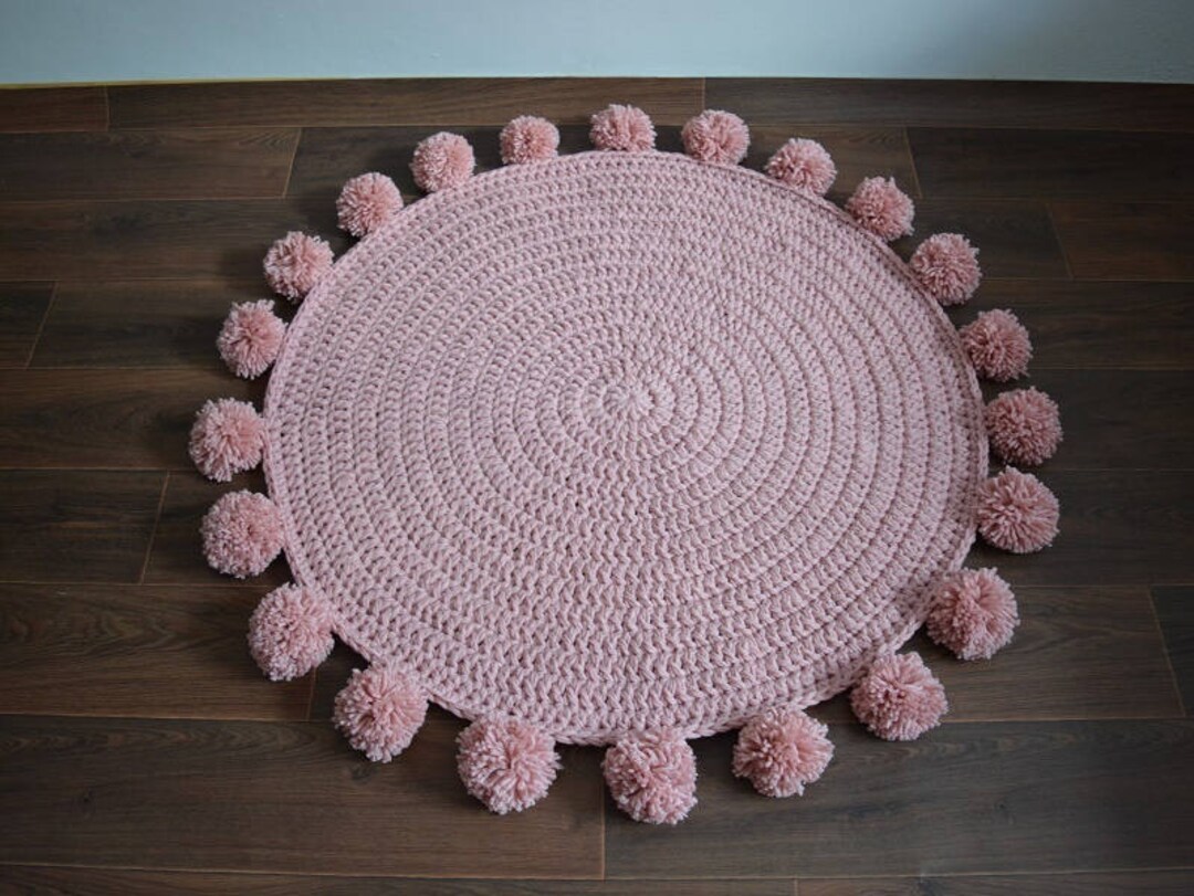 Superpromo! Many Colors & Sizes Pom Poms Rug Cute Nursery Mat Bohemian ...
