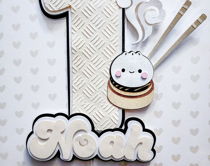 Dumpling Number Cake Topper, Nom Bao Cake Topper - Etsy