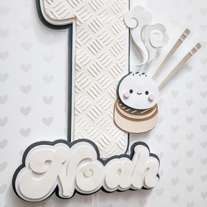 Dumpling Number Cake Topper, Nom Bao Cake Topper - Etsy