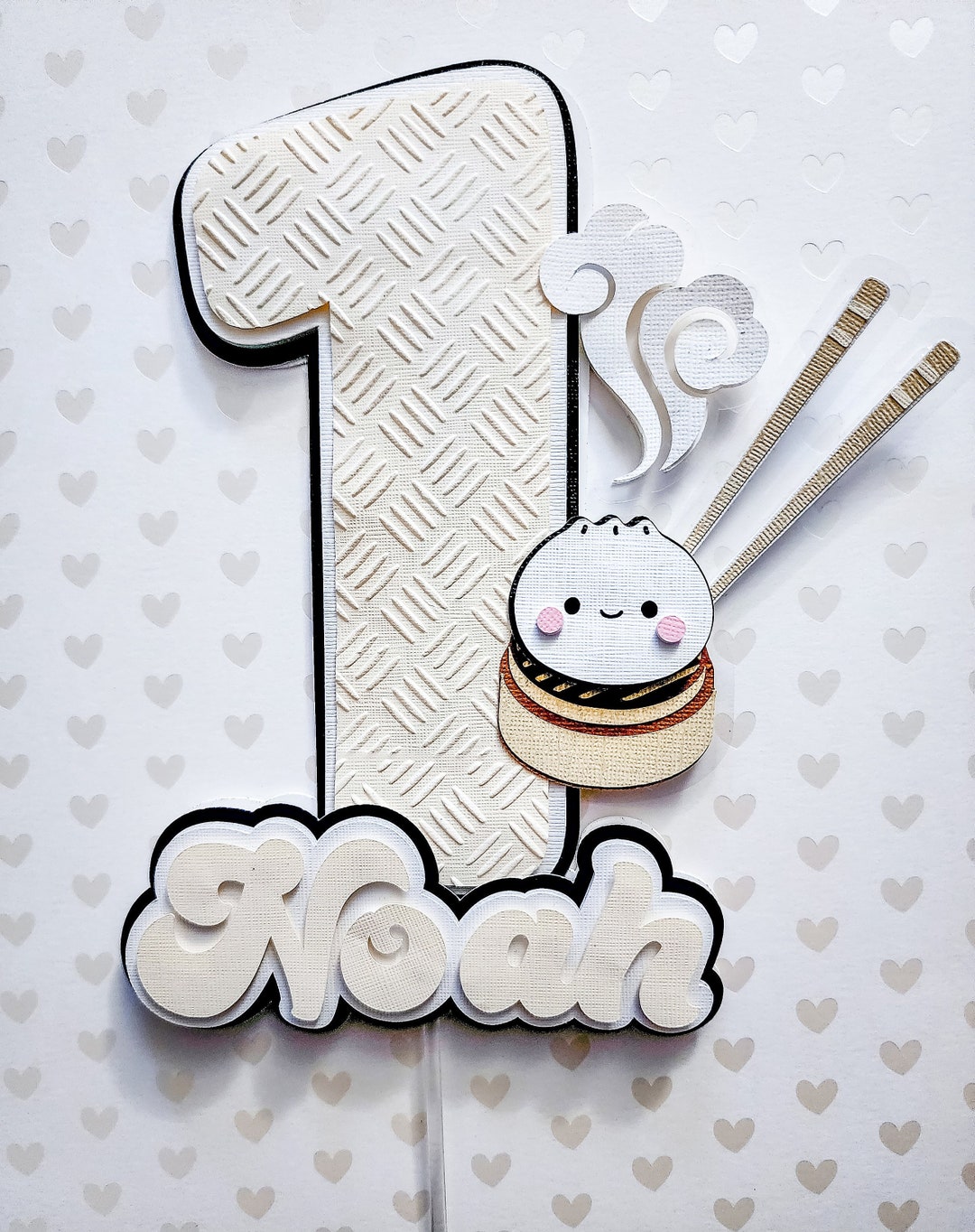 Dumpling Number Cake Topper, Nom Bao Cake Topper - Etsy