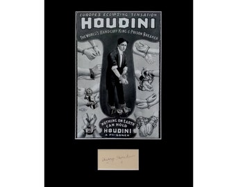 HOUDINI & PACKING CRATE 1907 / Archival Magician Modern - Etsy