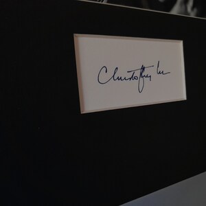 CHRISTOPHER LEE AUTOGRAPH Photo Display Dracula - Etsy