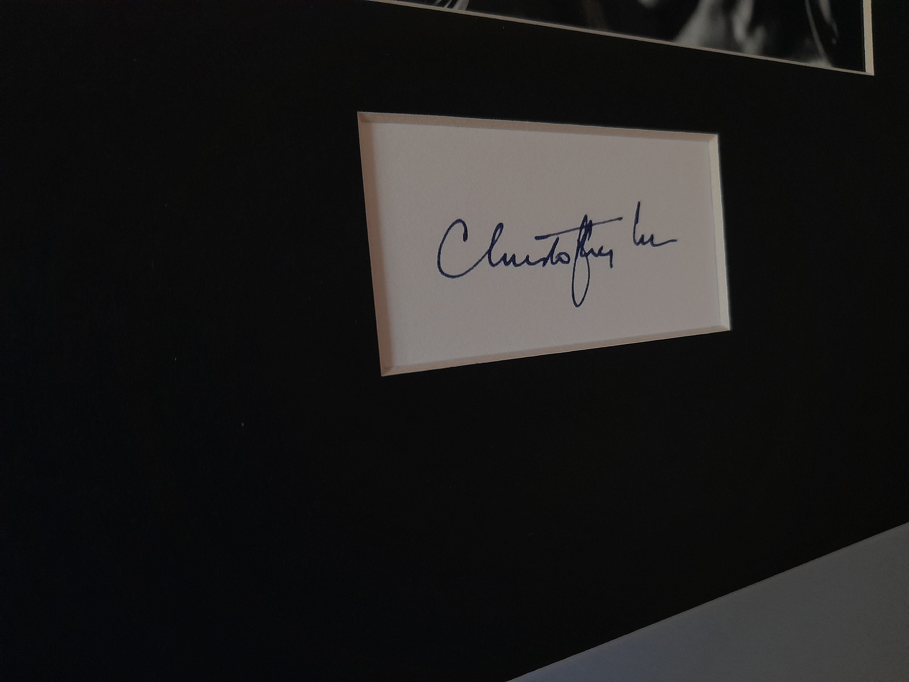 CHRISTOPHER LEE AUTOGRAPH Photo Display Dracula - Etsy