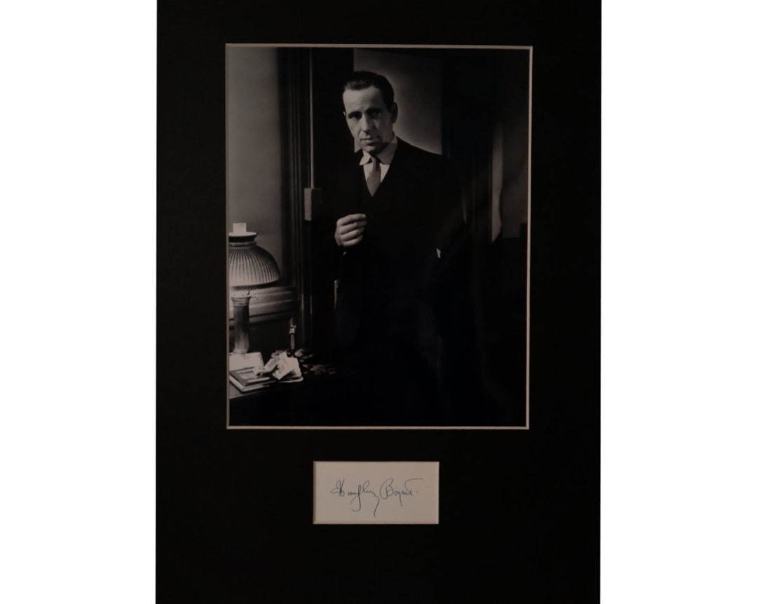 Humphrey Bogart AUTOGRAPH Photo Display - Etsy