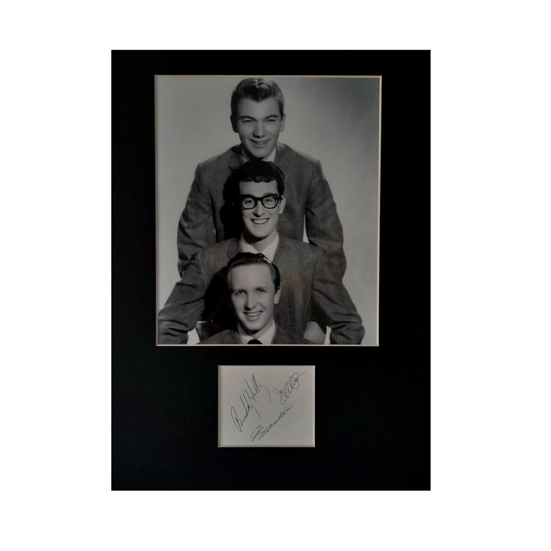 BUDDY HOLLY and the Crickets AUTOGRAPH Photo Display - Etsy