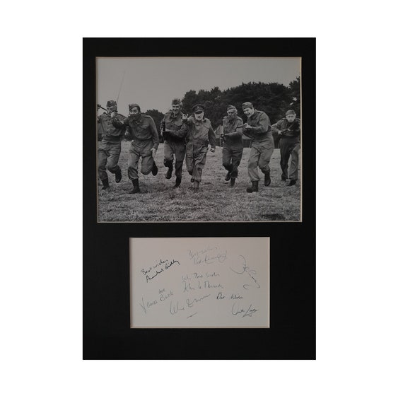 DADS ARMY AUTOGRAPH Photo Display Arthur Lowe John Le Mesurier - Etsy