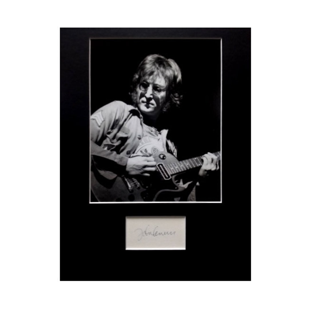 JOHN LENNON AUTOGRAPH Photo Display - Etsy