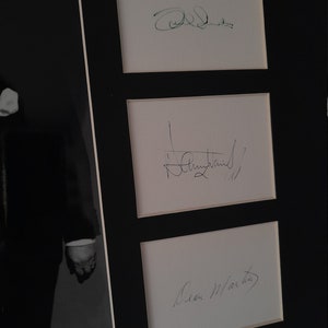 The RAT PACK AUTOGRAPH Photo Display Frank Sinatra Dean Martin Sammy ...