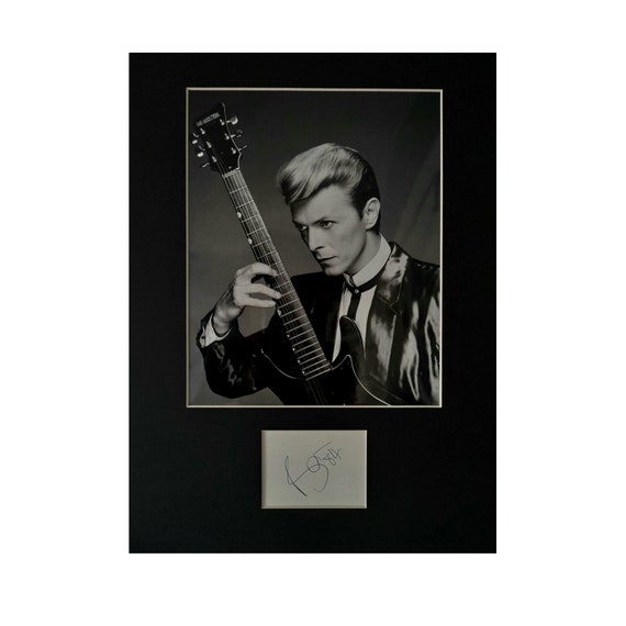 DAVID BOWIE AUTOGRAPH Photo Display - Etsy