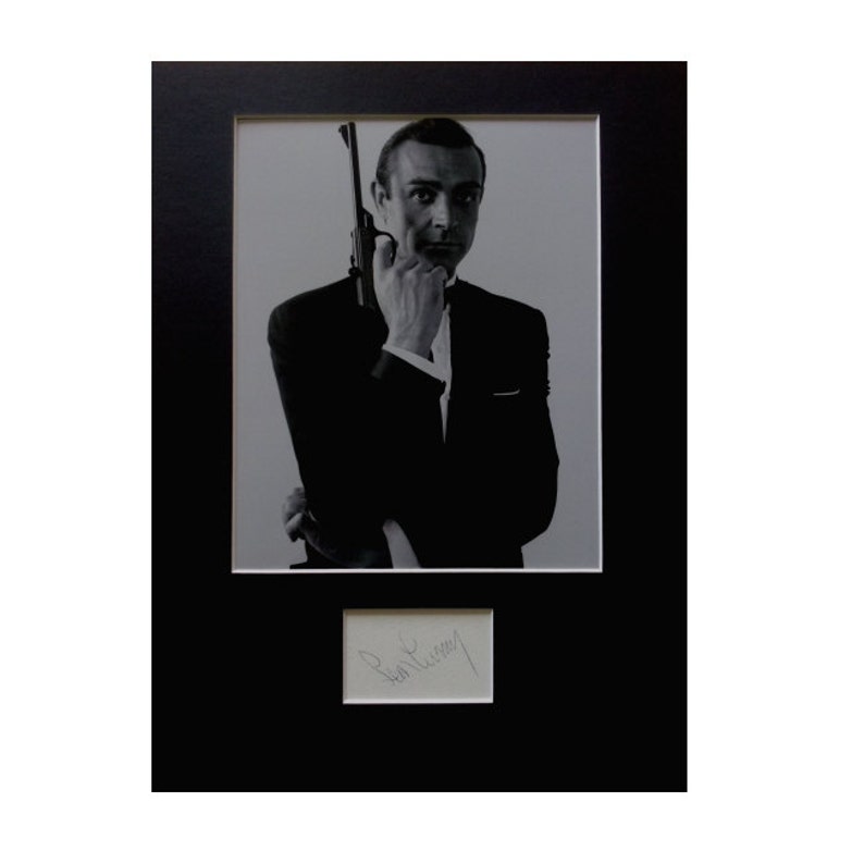 SEAN CONNERY AUTOGRAPH Photo Display James Bond 007 - Etsy
